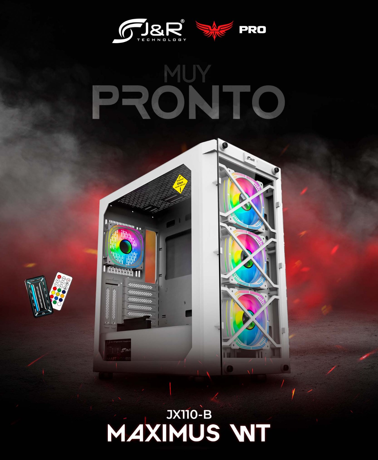 CHASIS JYR GAMER MAXIMUS BLANCO JX110 – Tecno Ofertas